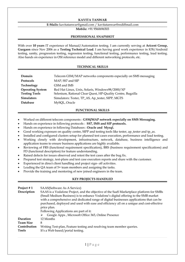 Resume_Kavita | PDF