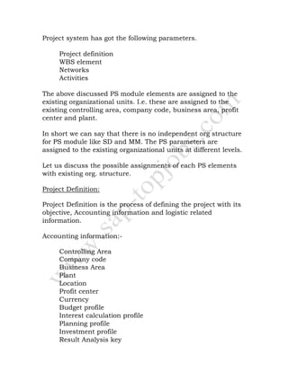 sap-ps-project-systems | PDF