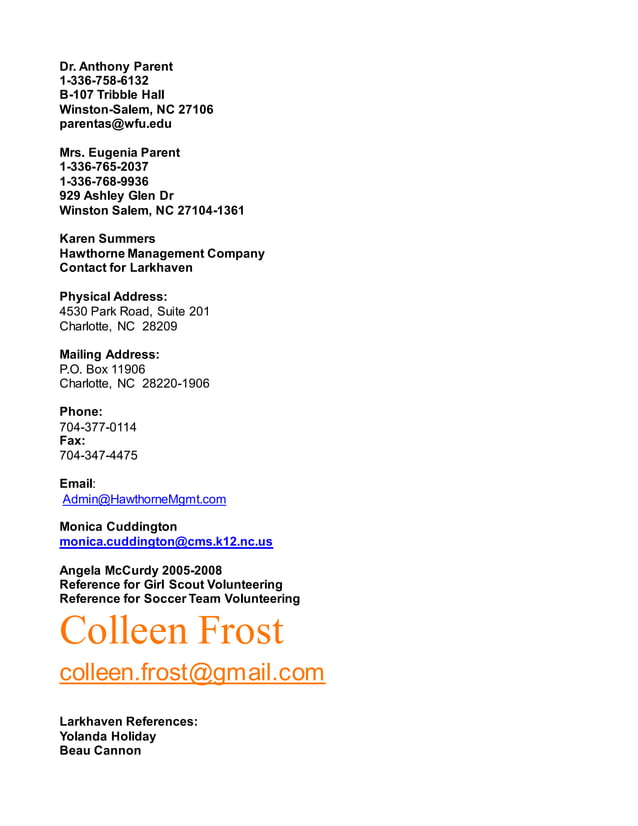 Jamila Ferguson's Resume 3-23-2015 | DOCX | Education