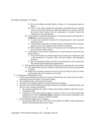 In Conflict and Order: Understanding Society - Deviance and Social ...