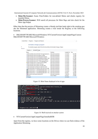 Unveiling Advanced Persistence Techniques Through Application Shimming and Countermeasures | PDF