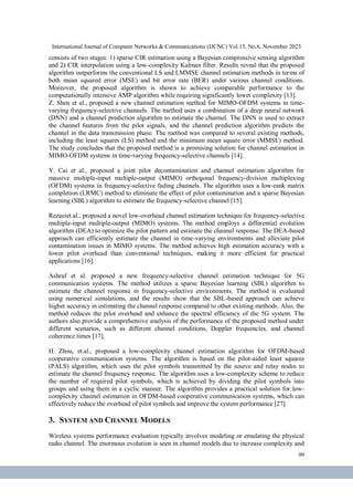 Channel Estimation in MIMO OFDM Systems with Tapped Delay Line Model | PDF