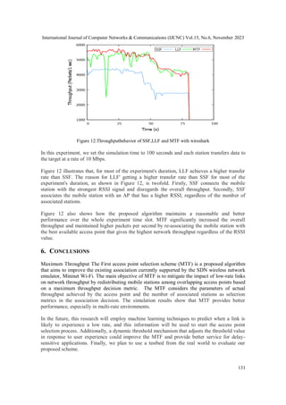 Maximum Throughput First Access Point Selection Scheme for Multi-Rate Software-Defined Wireless ...