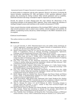 Hop Count Based Interest Selection and Content Forwarding Scheme for Vehicular Named Data ...