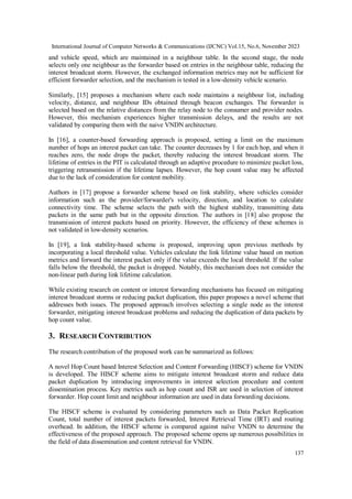 Hop Count Based Interest Selection and Content Forwarding Scheme for Vehicular Named Data ...