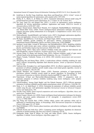 Modelling Open-Source Software Reliability Incorporating Swarm Intelligence-Based Techniques | PDF