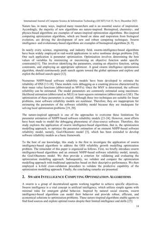 Modelling Open-Source Software Reliability Incorporating Swarm Intelligence-Based Techniques | PDF