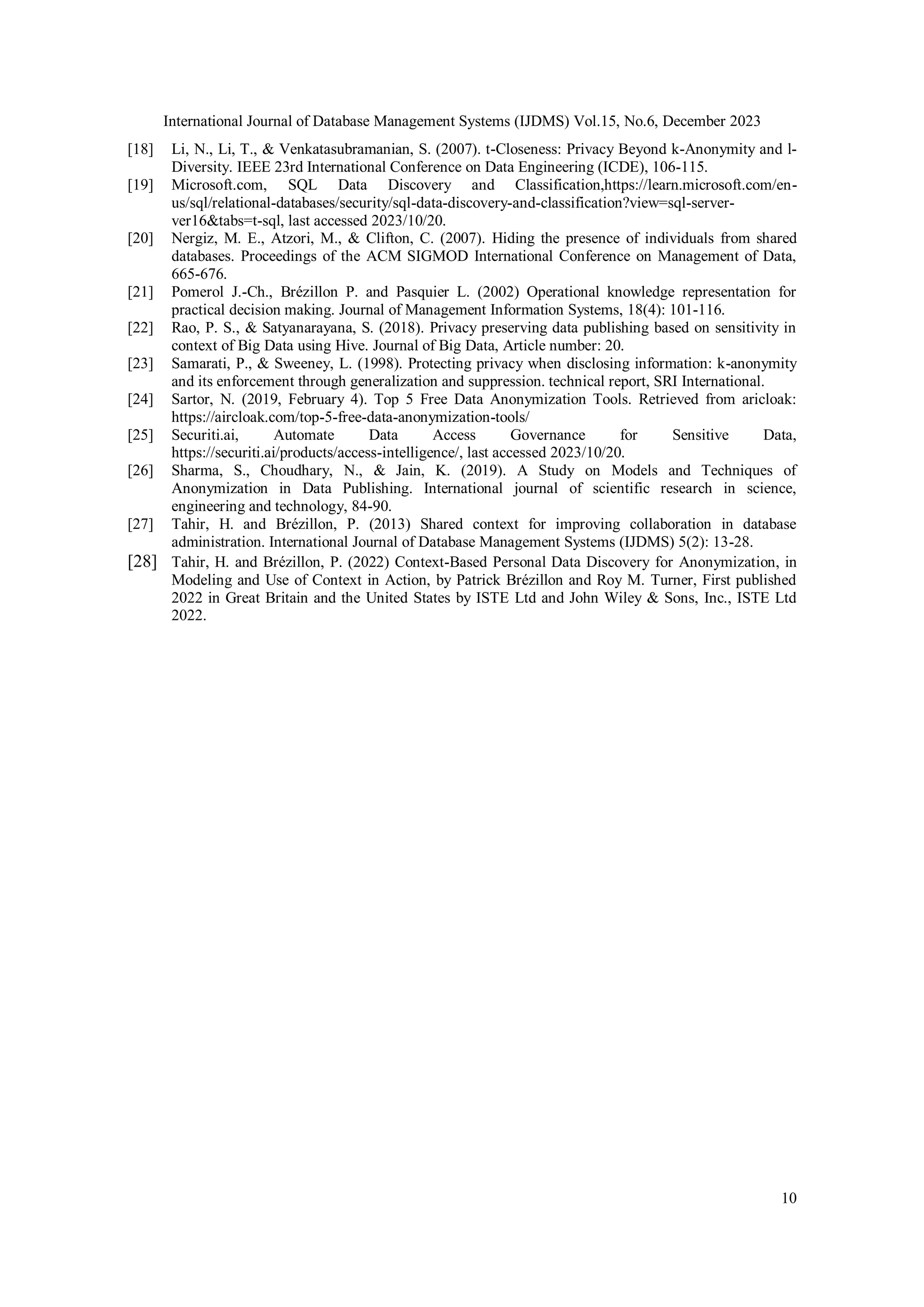 Data Anonymization Process Challenges and Context Missions | PDF