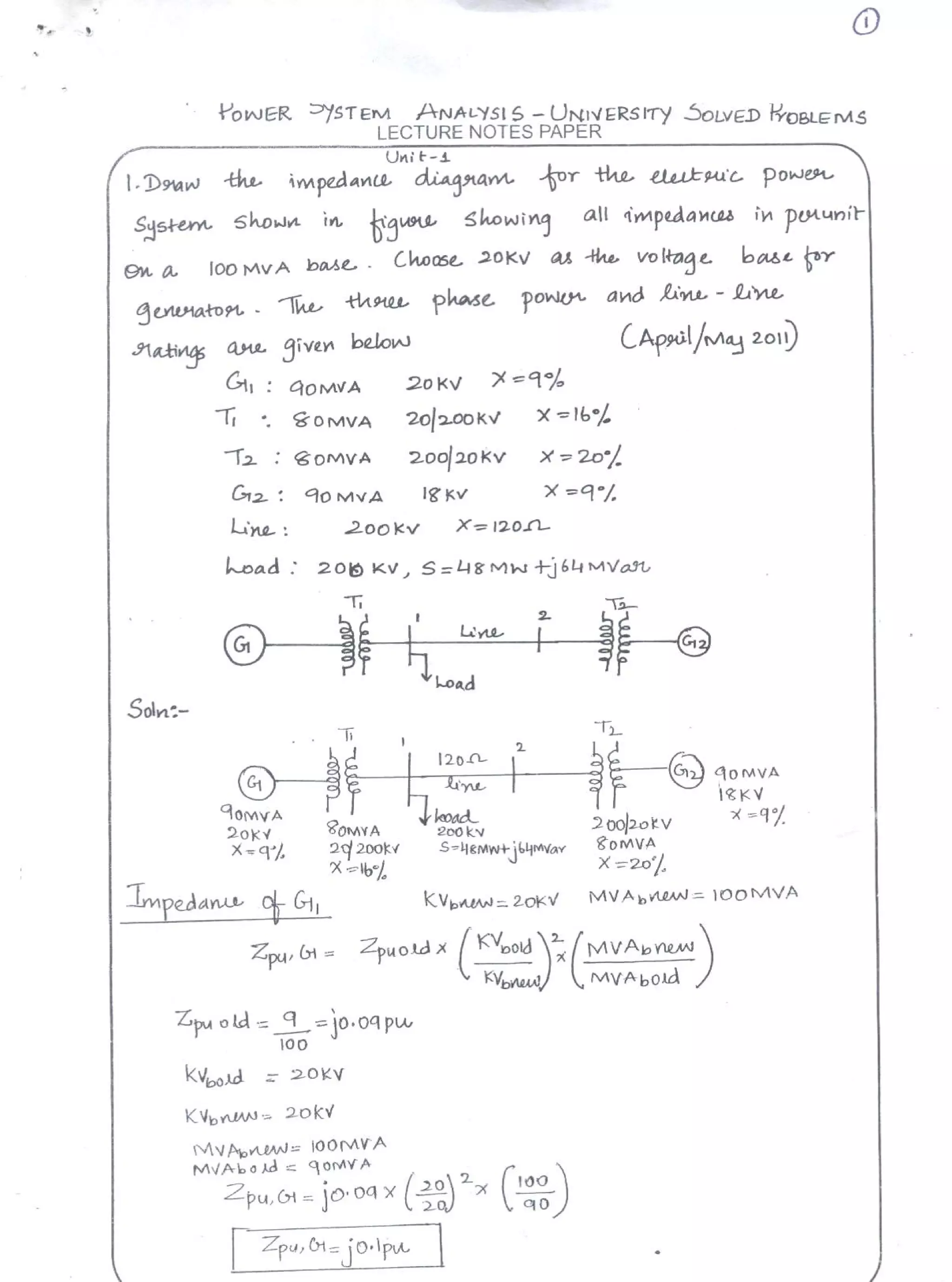 Power System Analysis | PDF