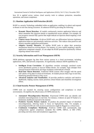 Empowering Cloud-native Security: the Transformative Role of Artificial Intelligence | PDF