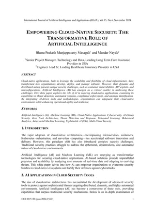 Empowering Cloud-native Security: the Transformative Role of Artificial ...