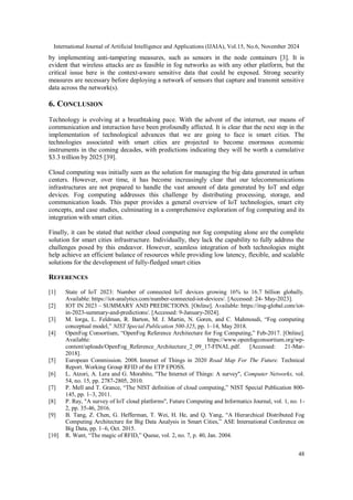 The Role of Internet of Things and Fog Computing in Smart Cities | PDF