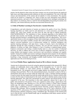 Anemia Detection from Eyes, Palm and Fingernails with Machine Learning Models | PDF