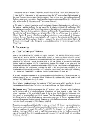 TOWARDS A GENERIC SOFTWARE ARCHITECTURE FOR IOT SYSTEMS | PDF