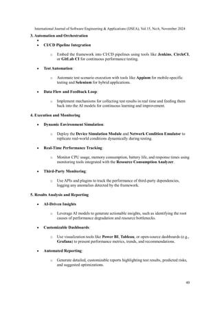 AI-driven Performance Testing Framework for Mobile Applications | PDF
