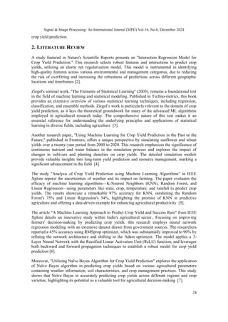 Random Forest Application for Crop Yield Prediction | PDF