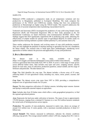 Random Forest Application for Crop Yield Prediction | PDF