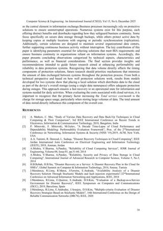 Modeling and Simulation of Data Protection Systems for Business Continuity and Disaster Recovery ...