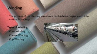 Textile Terry Towel -Textile Process Factory | PPTX