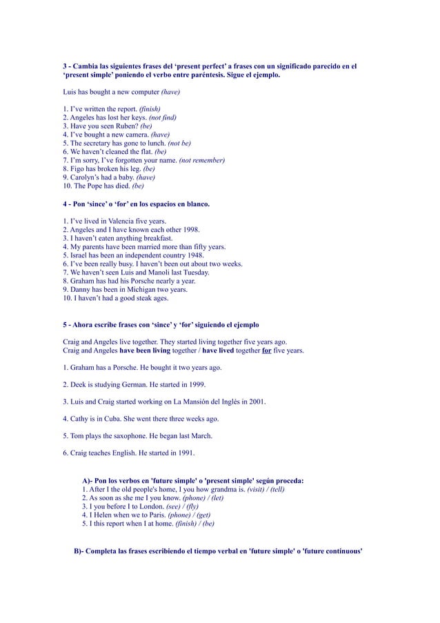 examen-completo-de-ingles-nivel-basico | PDF