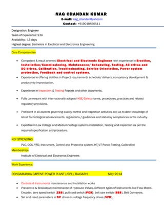 Chandan_Electrical Engineer | DOC