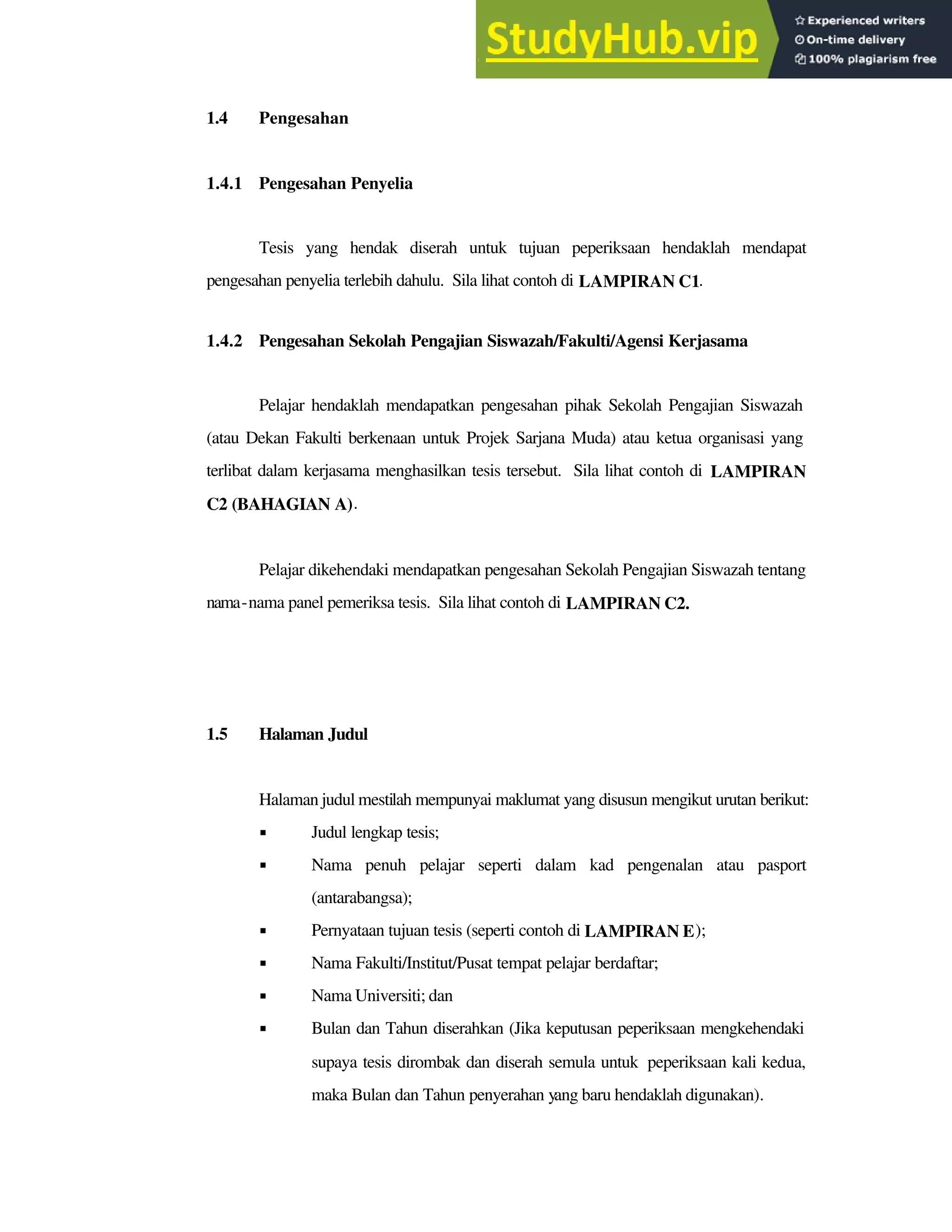 15642556-Panduan-Menulis-Tesis-UTM | PDF