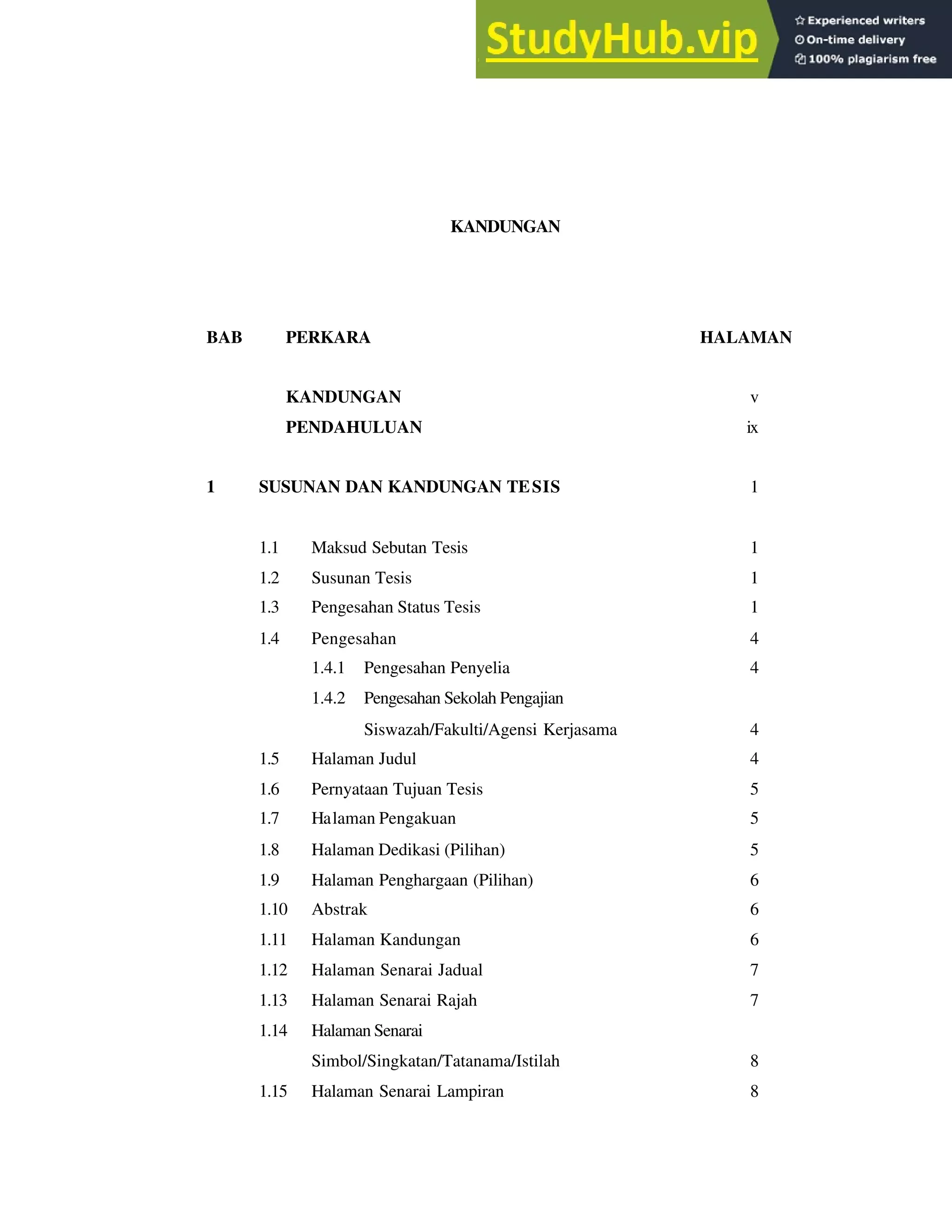 15642556-Panduan-Menulis-Tesis-UTM | PDF