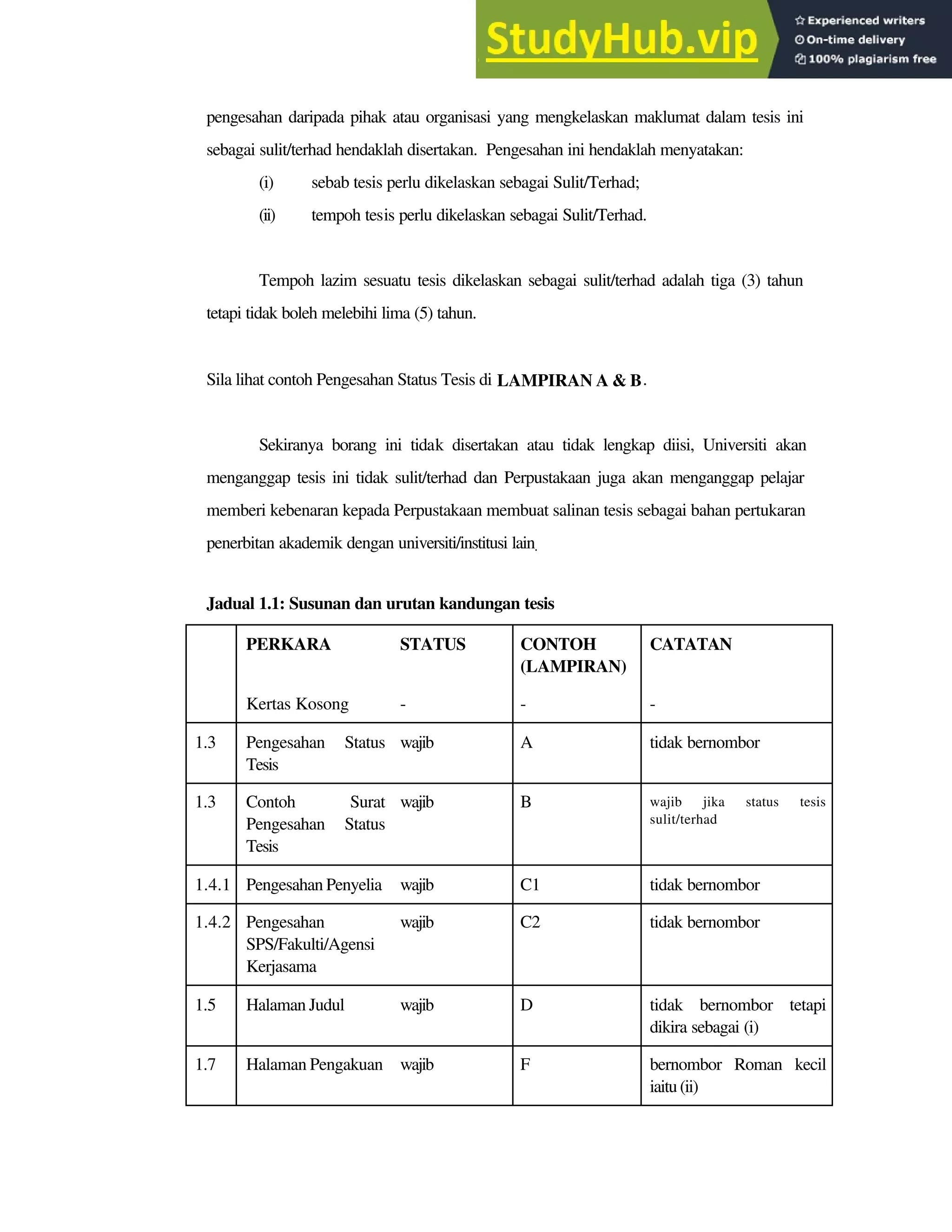 15642556-Panduan-Menulis-Tesis-UTM | PDF