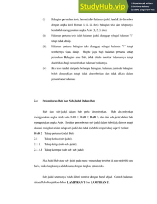 15642556-Panduan-Menulis-Tesis-UTM | PDF