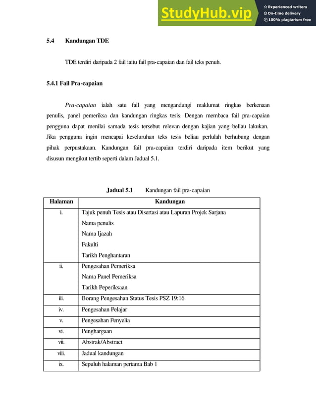 15642556-Panduan-Menulis-Tesis-UTM | PDF