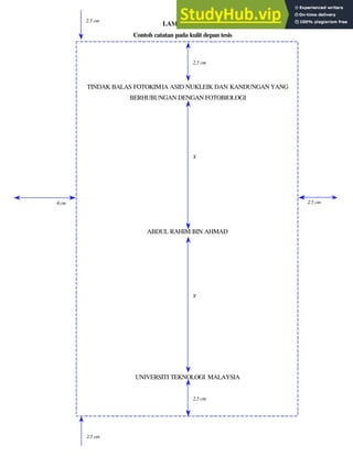 15642556-Panduan-Menulis-Tesis-UTM | PDF