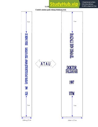 15642556-Panduan-Menulis-Tesis-UTM | PDF