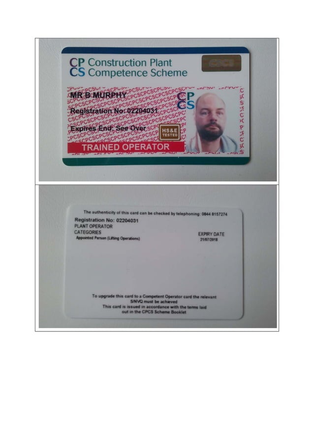 CPCS - Appointed Person (Lifting Operations) RC | PDF