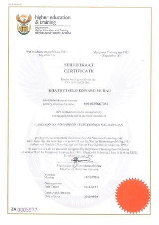 N Diploma, Trade Tests & N4-N6 | PDF