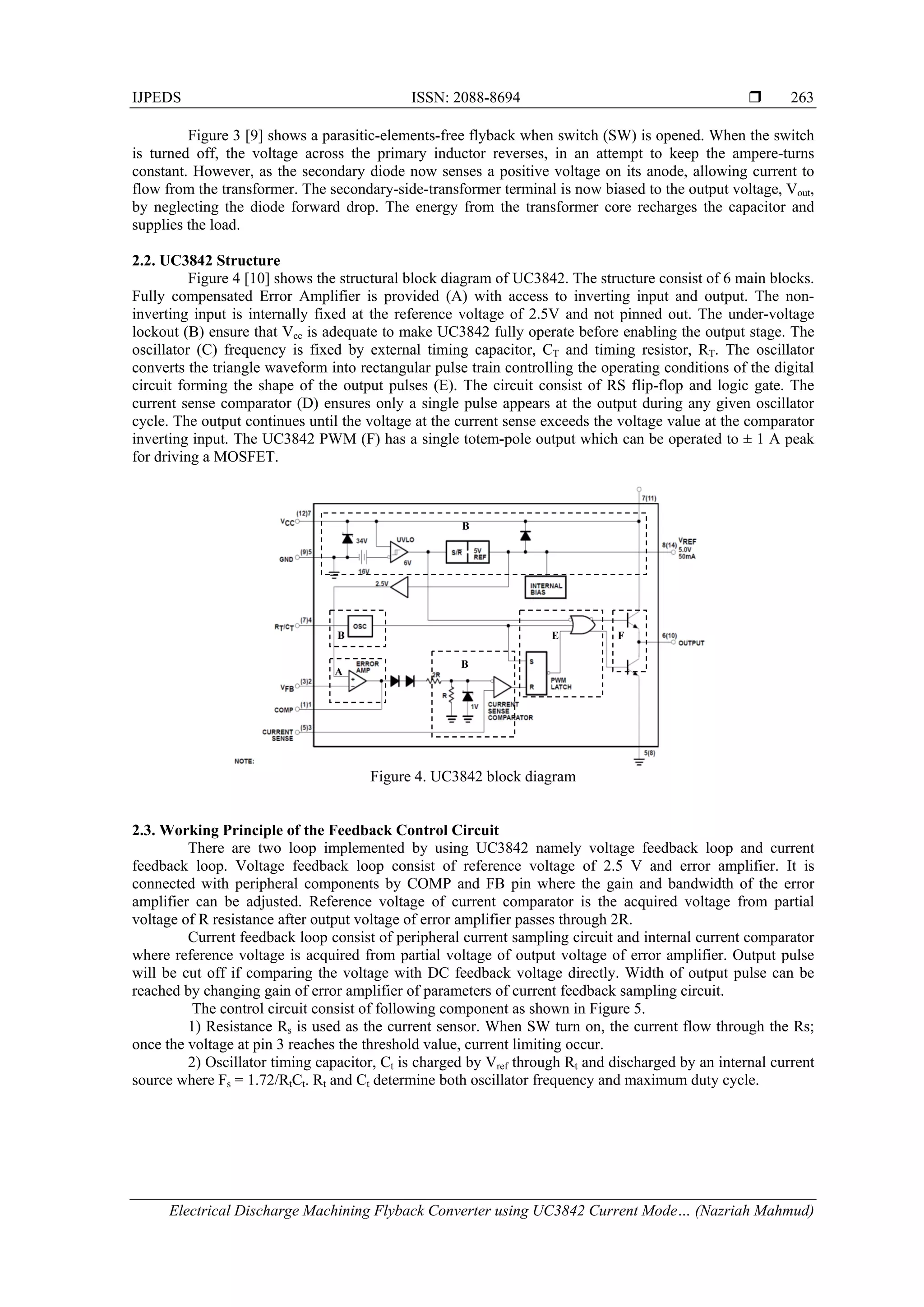 Electrical Discharge Machining Flyback Converter using UC3842 Current Mode PWM ...