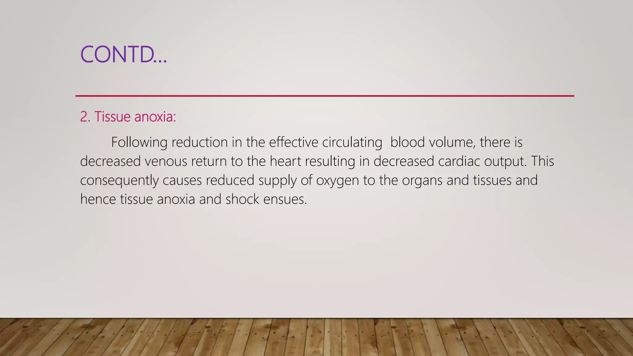 Pathophysiology and management of shock | PPTX