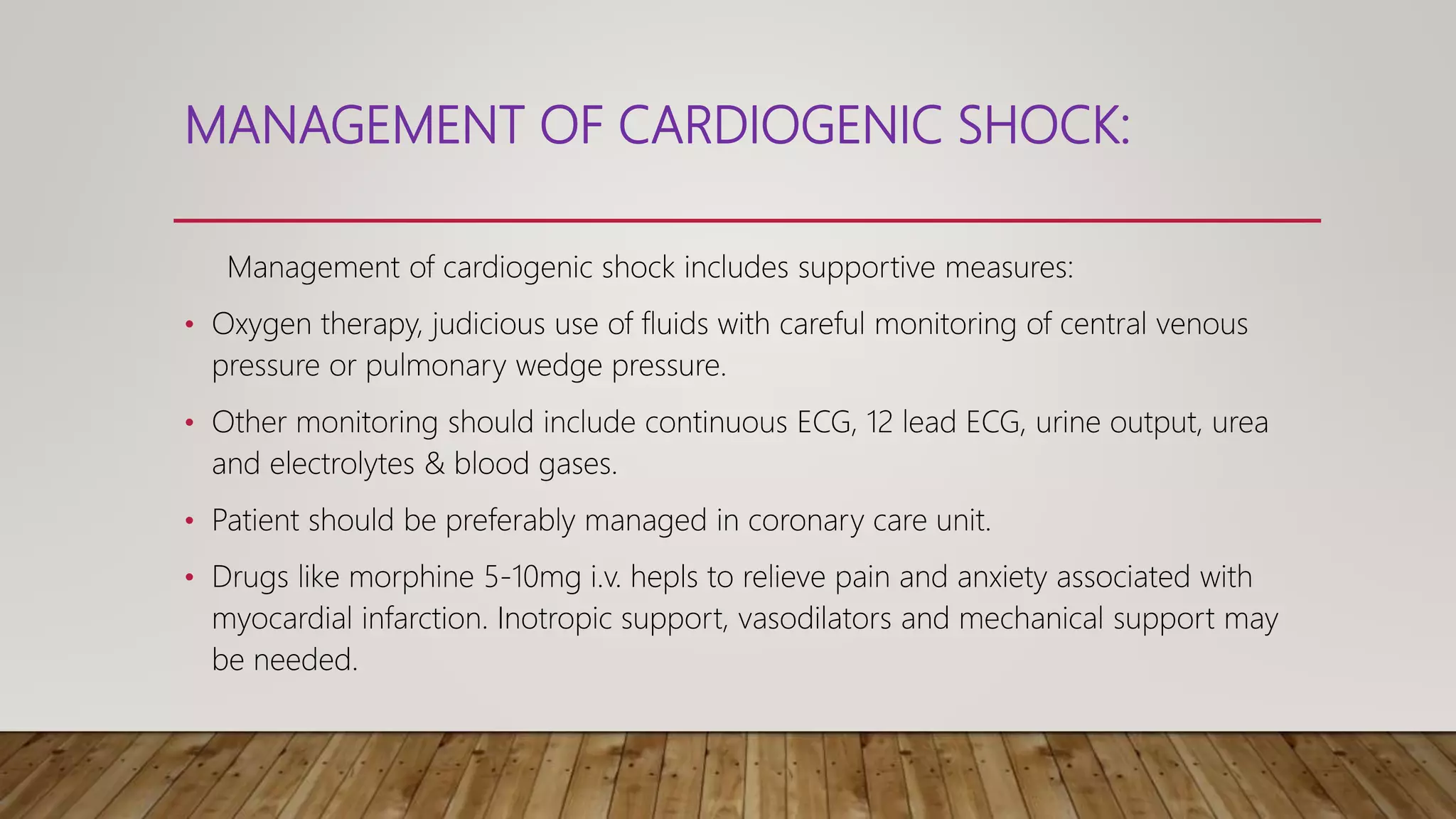 Pathophysiology and management of shock | PPTX