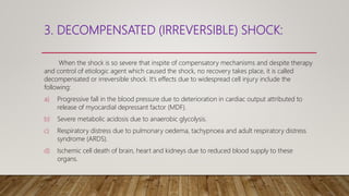 Pathophysiology and management of shock | PPTX