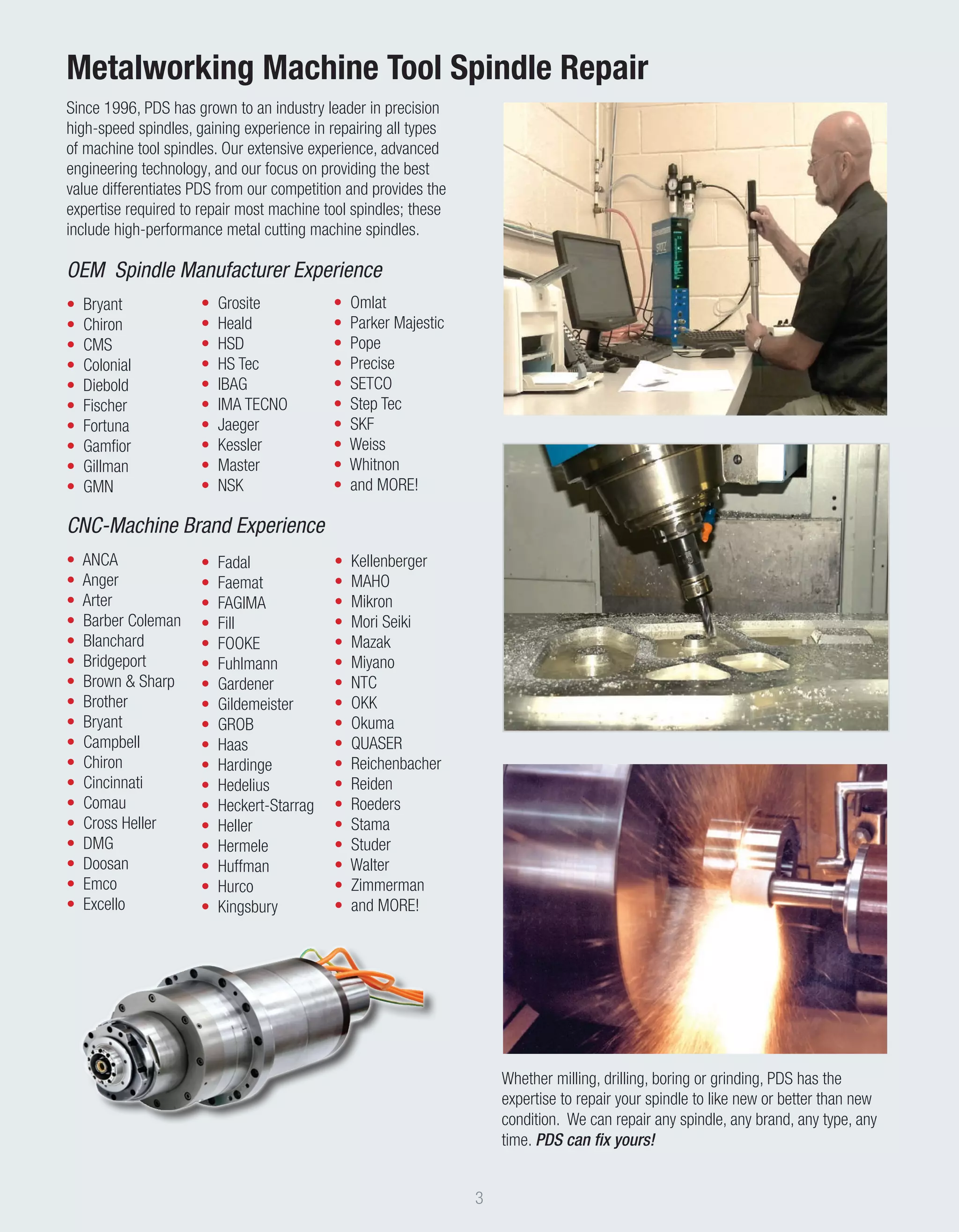 PDS - Superior Spindle Solutions | PDF