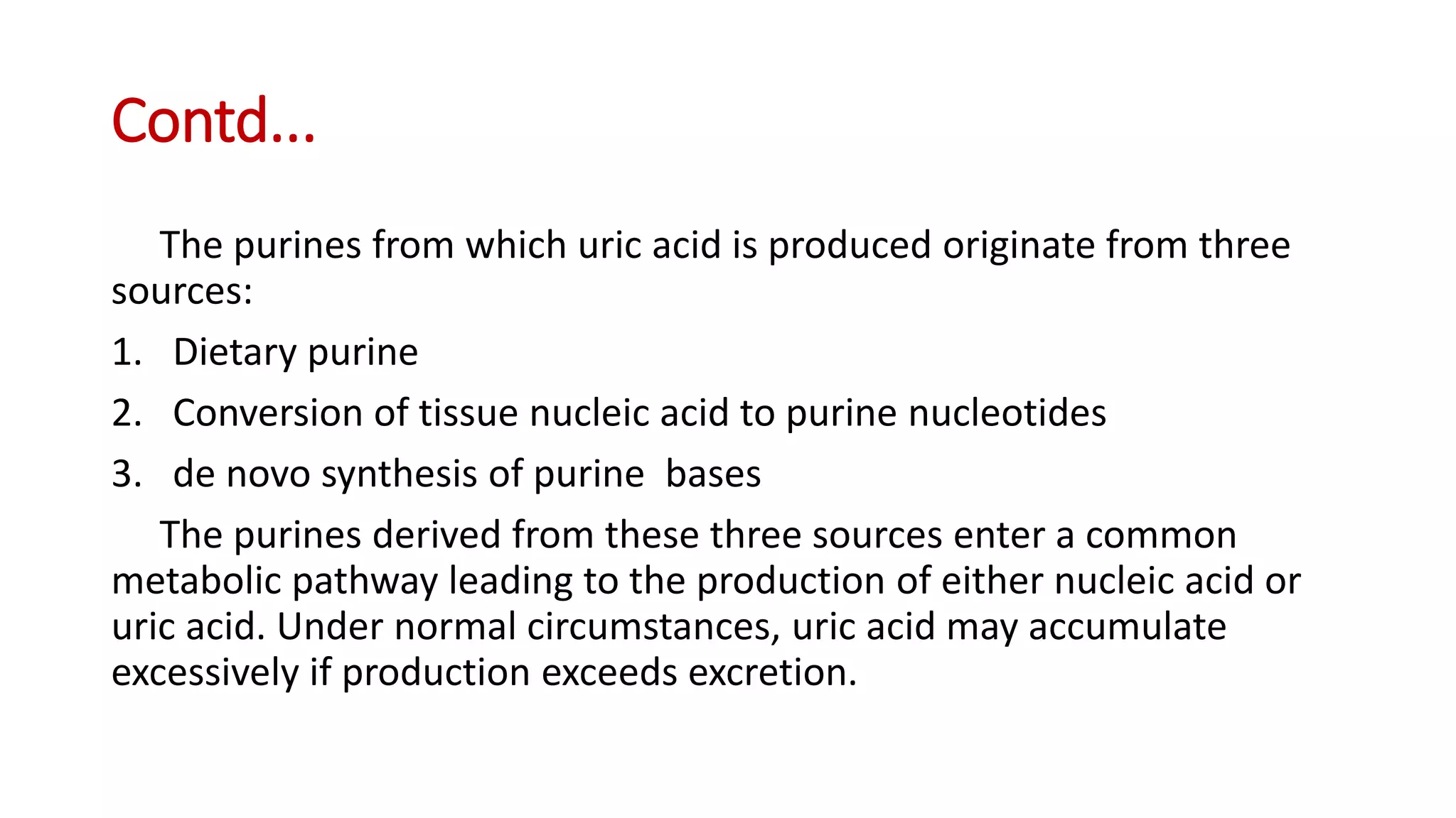 Pathophysiology and clinical management of gouty arthritis | PPTX