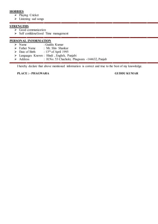 1568007664828 resume guddu new | PDF