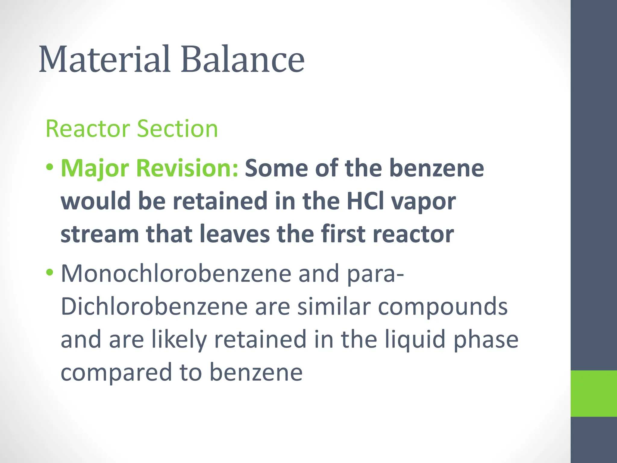 Design of a chlorobenzene distillation unit | PPTX