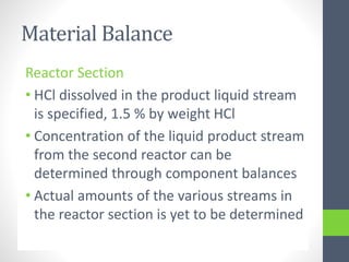 Design of a chlorobenzene distillation unit | PPTX