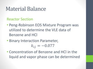 Design of a chlorobenzene distillation unit | PPTX