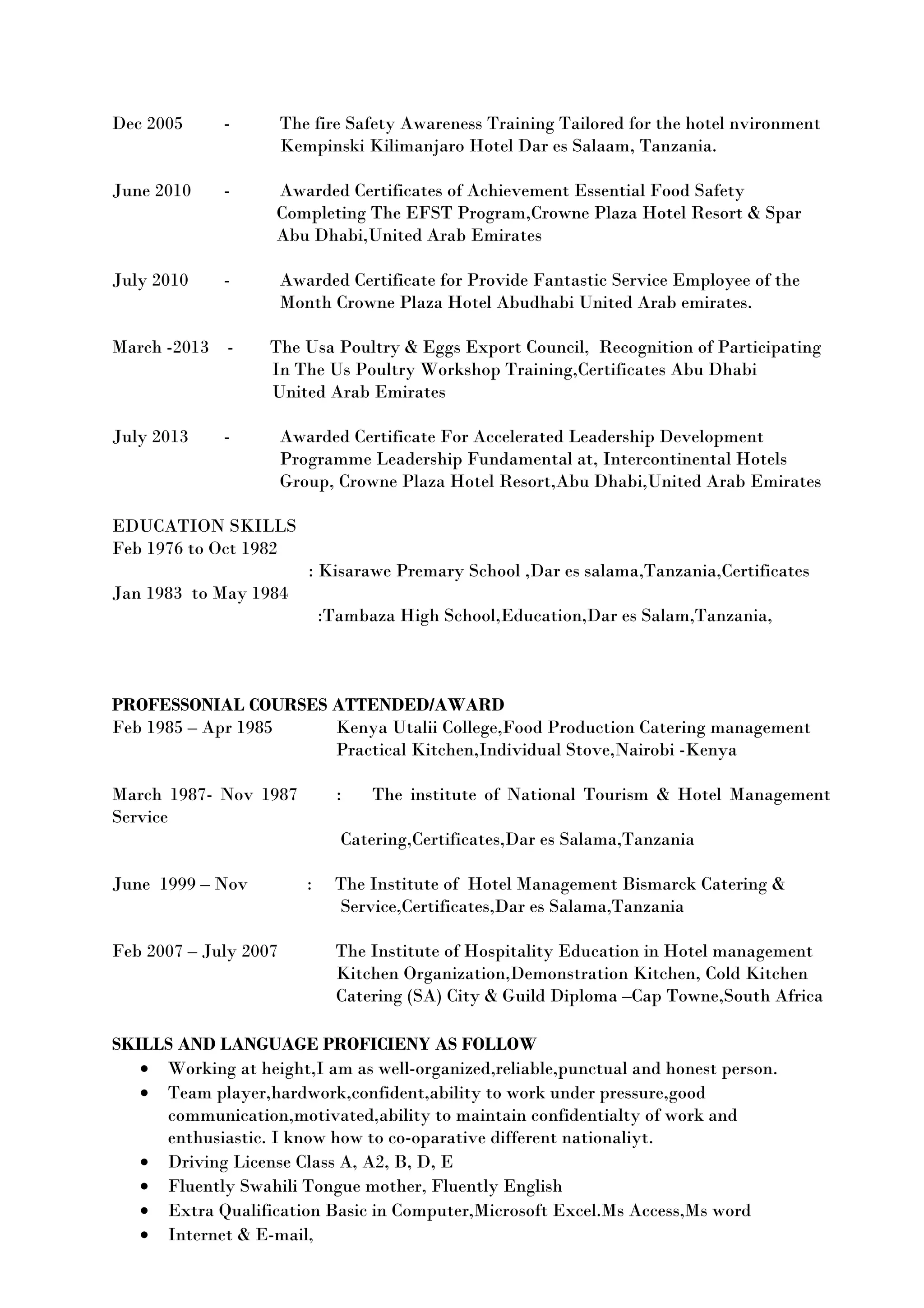 change cv rama | DOC