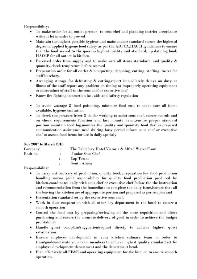 change cv rama | DOC