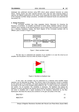 Design of Negative Resistance Oscillator with Rocord Low Phase Noise | PDF