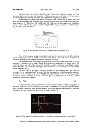 Design of Negative Resistance Oscillator with Rocord Low Phase Noise | PDF