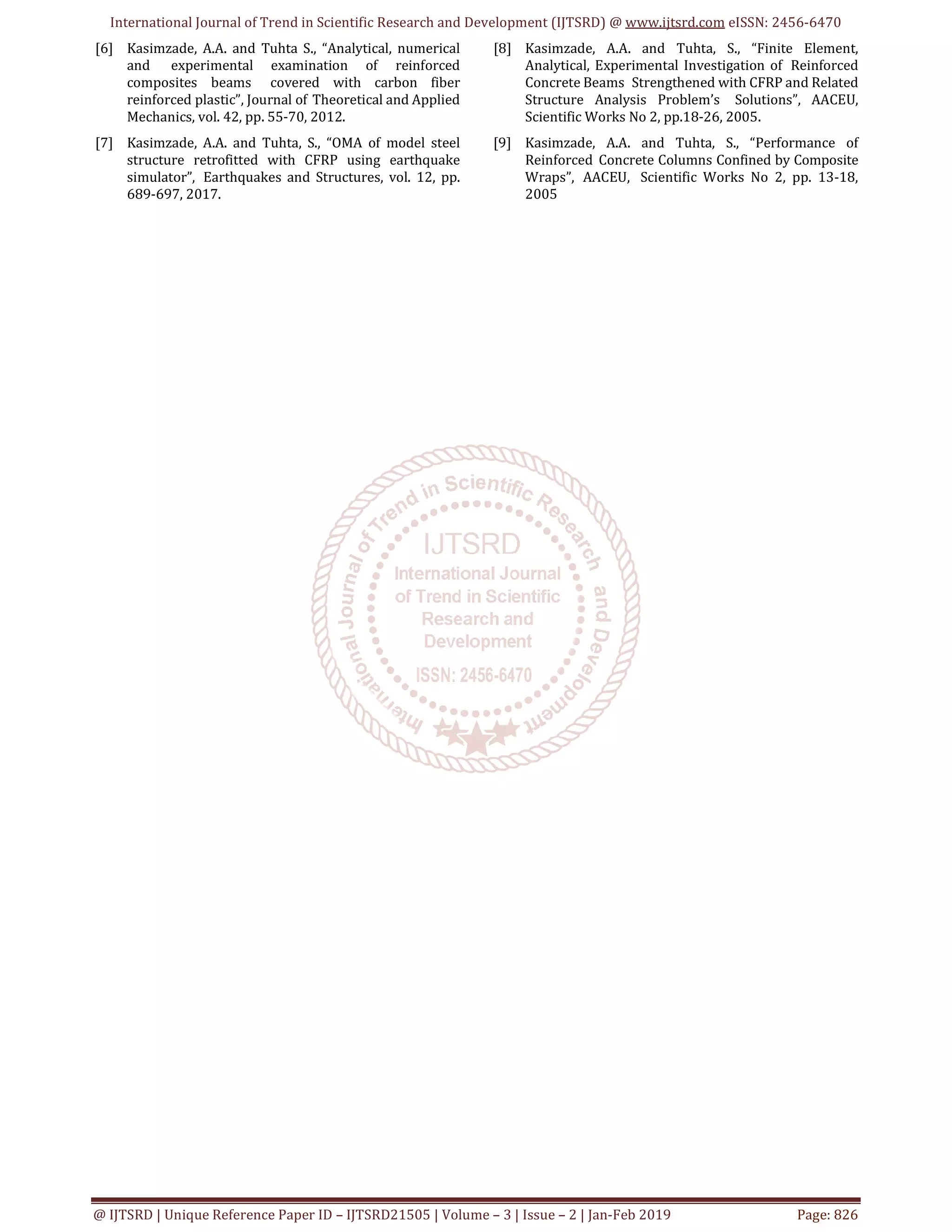 Analysis of Tunnel Form Building Retrofitted with CFRP using Finite Element Method | PDF