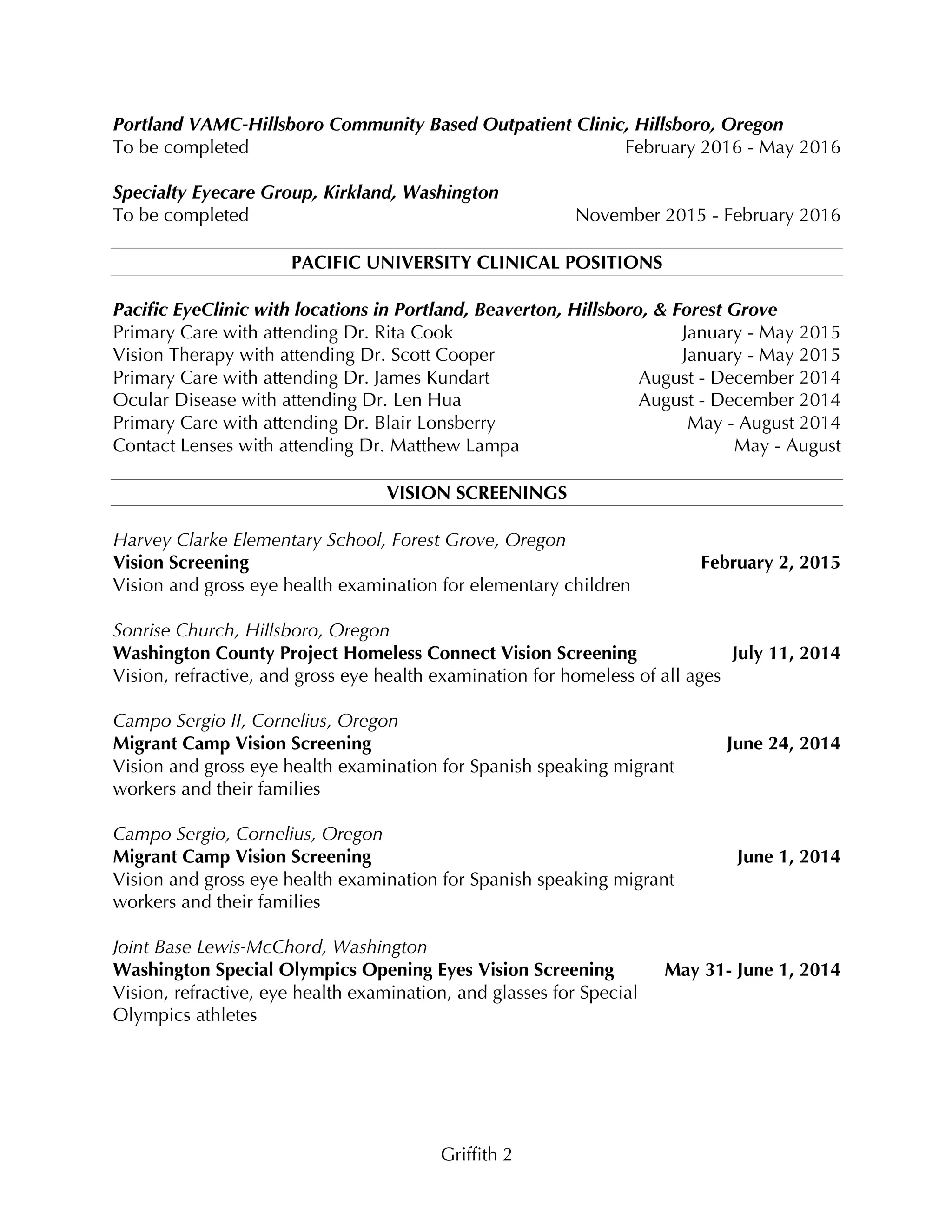 Danni Griffith Linked In CV-9.8.15